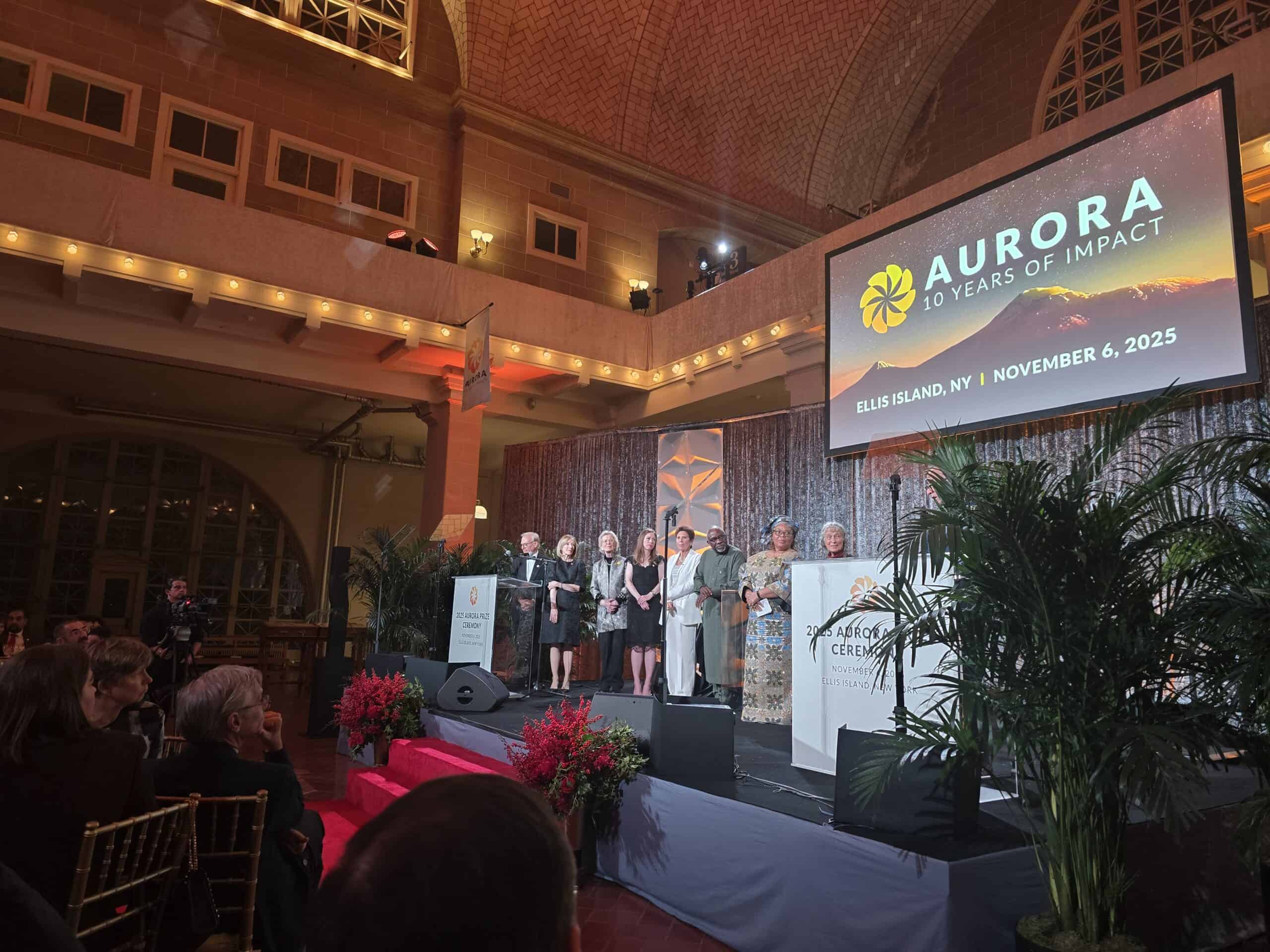 PRELACY JOINS HUMANITARIANS AT ELLIS ISLAND FOR THE AURORA PRIZE ...